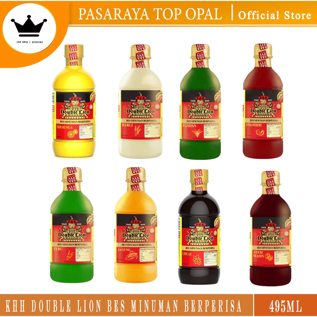KHH DOUBLE LION BES MINUMAN BERPERISA / FLAVOURED CONCENTRATE 495ML ...