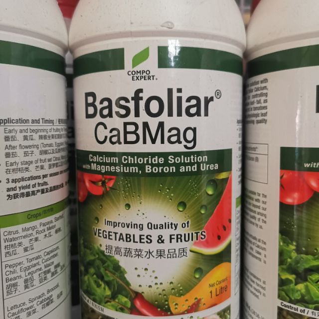 READY STOCK BASFOLIAR CABMAG ( Calcium, Boron , Mag ) 1 LITER | Shopee ...