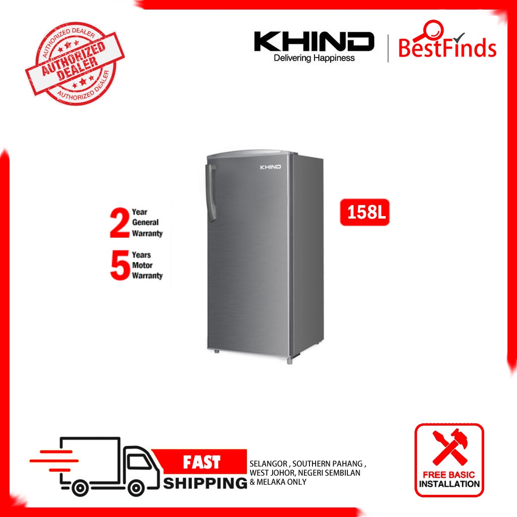 Khind 158L 1 Door R600a Refrigerator RF160 | Shopee Malaysia