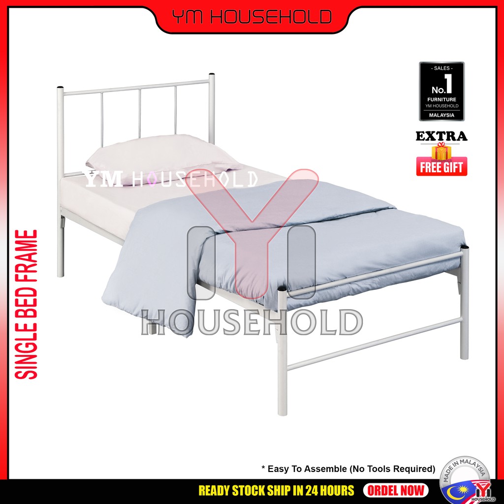 Single Bed Metal Frame YM S7 & S8 - Foldable Super Base Single Bed ...