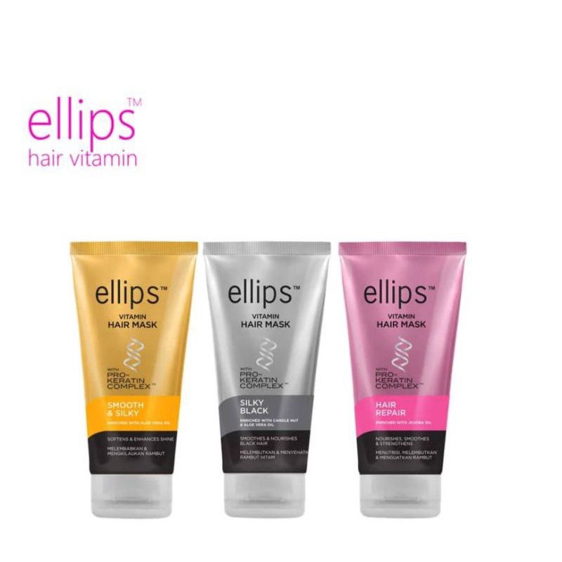 Ellips Vitamin Hair Mask with PRO-KERATIN COMPLEX 120g [EXP:01/2025 ...