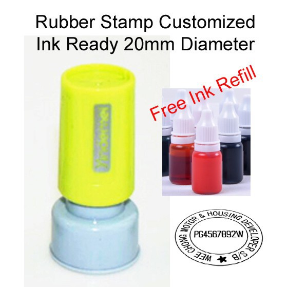 Company Chop Round 20mm (Customized Ink Ready) | Shopee Malaysia