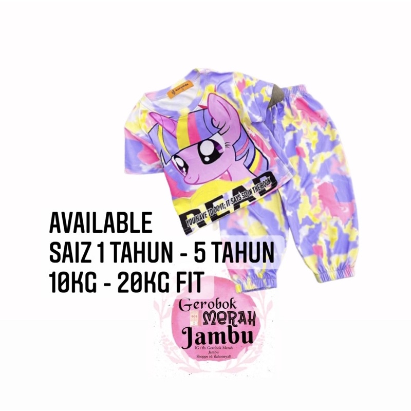 Ready Stock - Alibaba Kids Set (Pony purple) | Shopee Malaysia