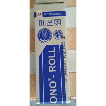 A3 plain paper roll 80gsm (297mm x 50m x 2") - 1 roll per box -- normal ...
