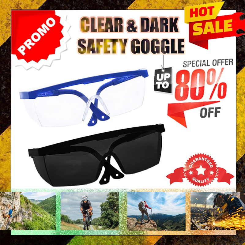Safety Goggle / Safety Glasses Eye Protection Welding Goggle Cermin ...
