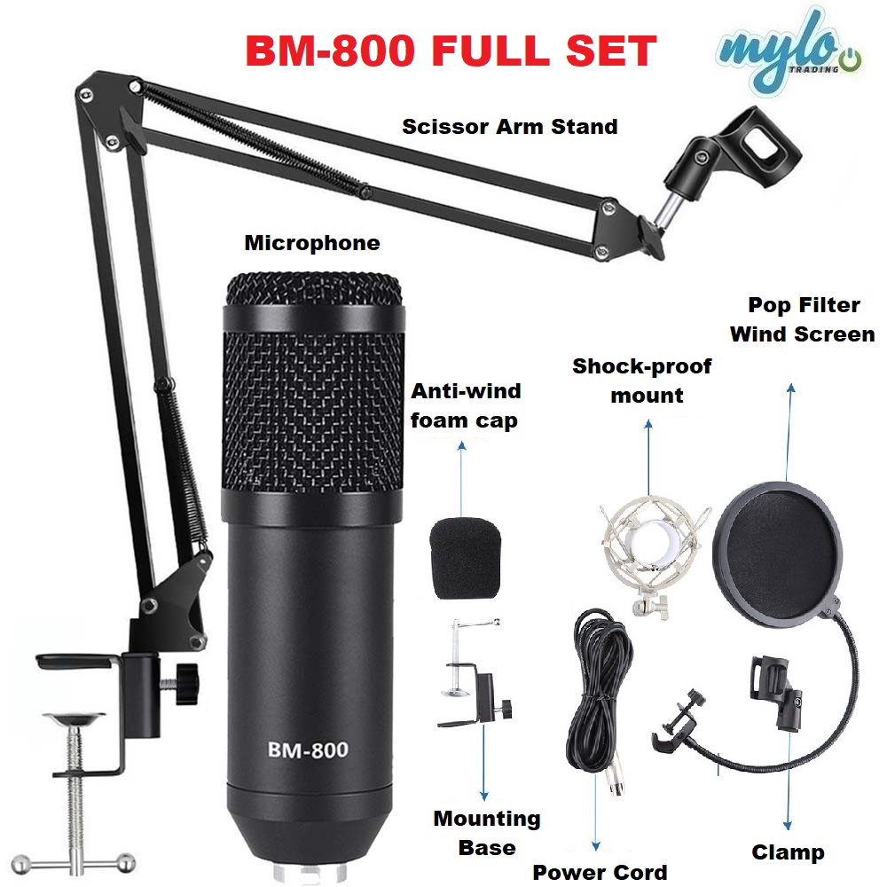 BM-800 / BM800 Condenser Microphone Bundle Studio Recording ...