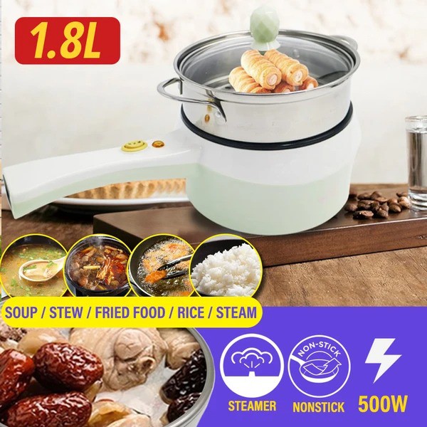 Mango_leong0123 [ 1.8L ] Multifunction Nonstick Electric Cooking Pot & Steamer | Shopee Malaysia