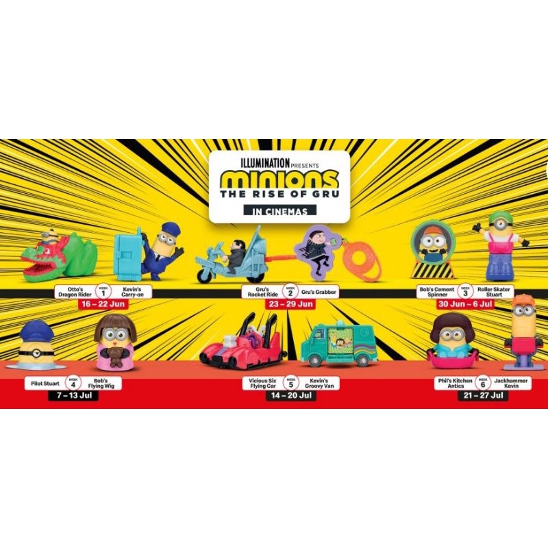 McD Happy Meal Toy - Minions The Rise of Gru | Shopee Malaysia