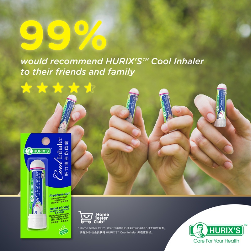 Hurix's Cool Inhaler (2ml) - relieve nasal congestion | Shopee Malaysia