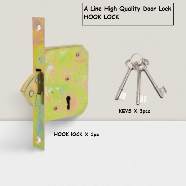 🔥READY STOCK🔥 ALine G035 1686 HOOK LOCK HANDLE ENTRANCE IRON DOOR GATE ...