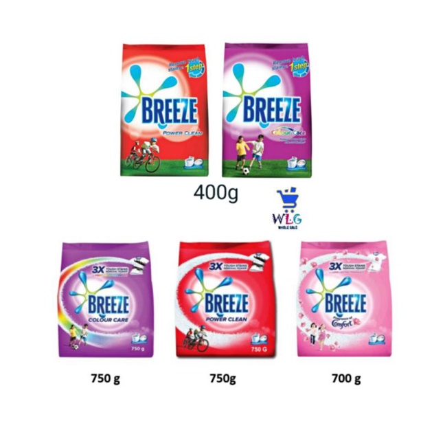 BREEZE Powder Detergent (400g)&(700g) (750g) | Shopee Malaysia
