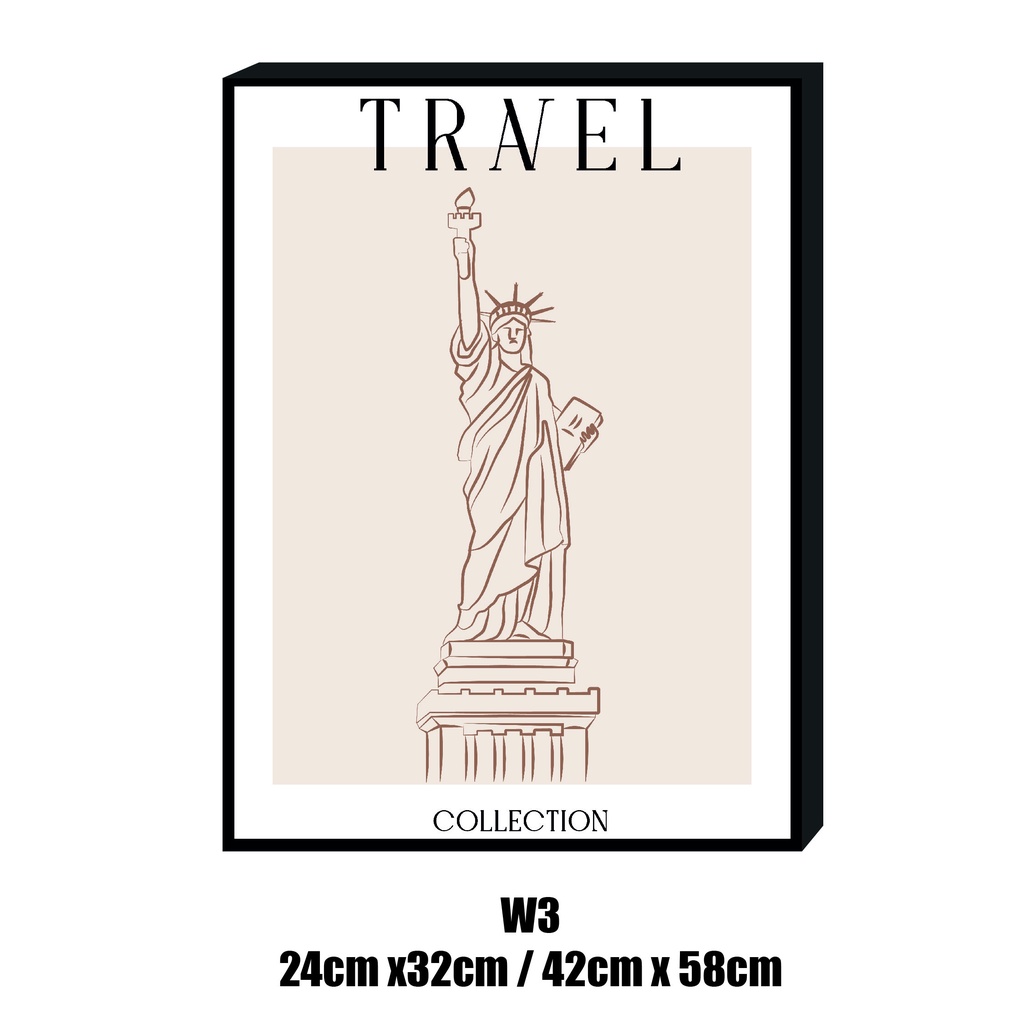 Living Room Wall Decoration/ Frame decoration / Travel Design Frame ...