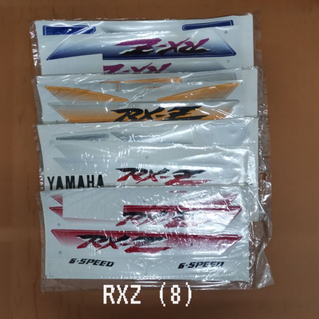 YAMAHA RXZ BODY STICKER (8) - DECAL MOTORCYCLE RXZ | Shopee Malaysia