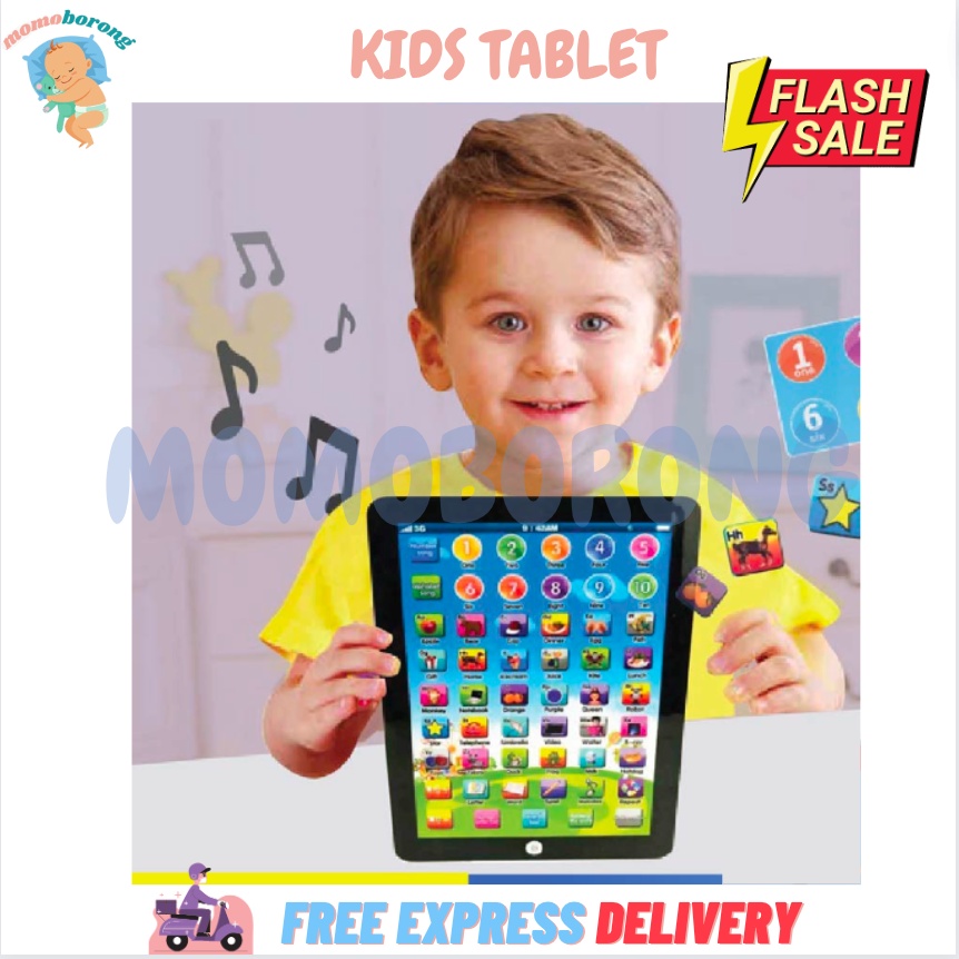 Kids Early Learning Education Toy Touch Screen Mini Pad Tablet Mainan ...