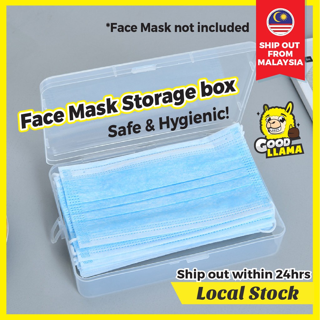 [GoodLlama] Portable Face Mask Storage Box Case for Disposable Face ...