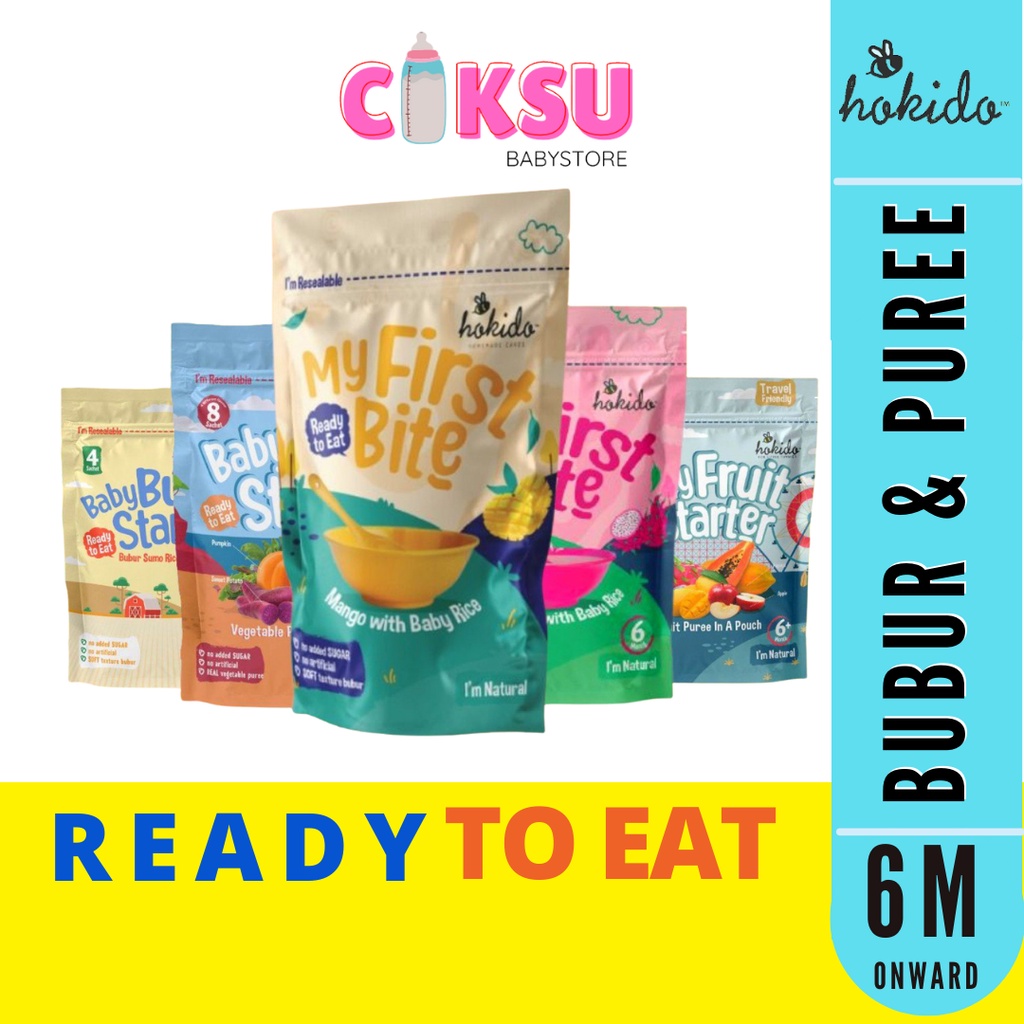 [ READY TO EAT ] Hokido Baby Food Porridge and Puree 6 Months Above ...