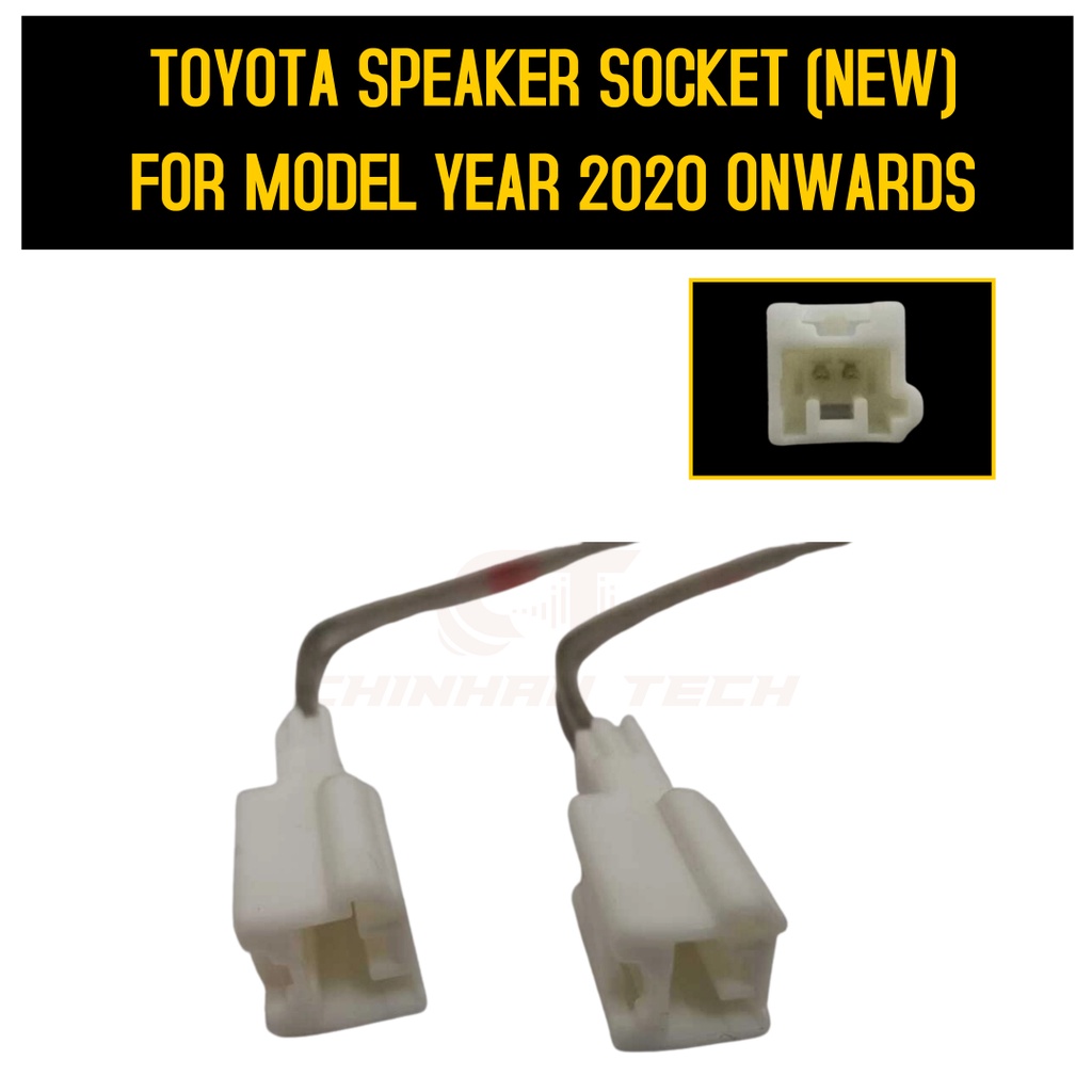 New Toyota Car Speaker Socket Harness Adapter Year 2020 and above model ...