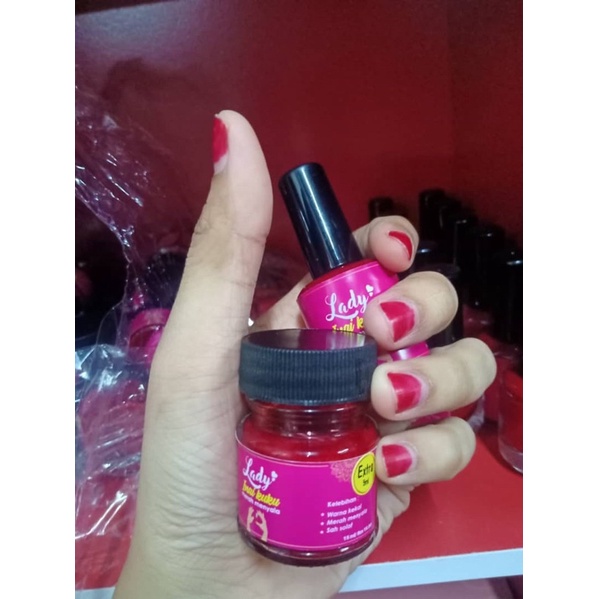 INAI LADY MERAH MENYALA 15ML (ORIGINAL) | Shopee Malaysia