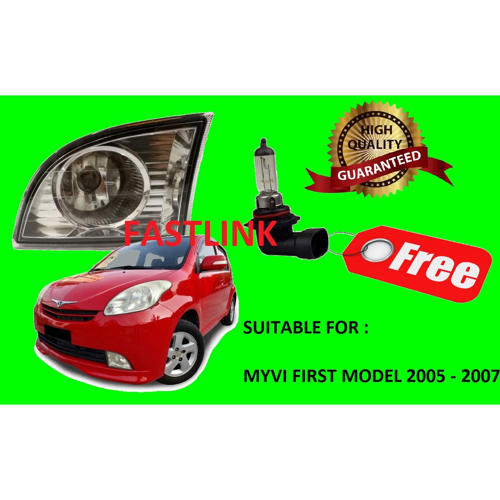 Perodua myvi old original fog lamp bumper lamp 2005 - 2010 with free ...