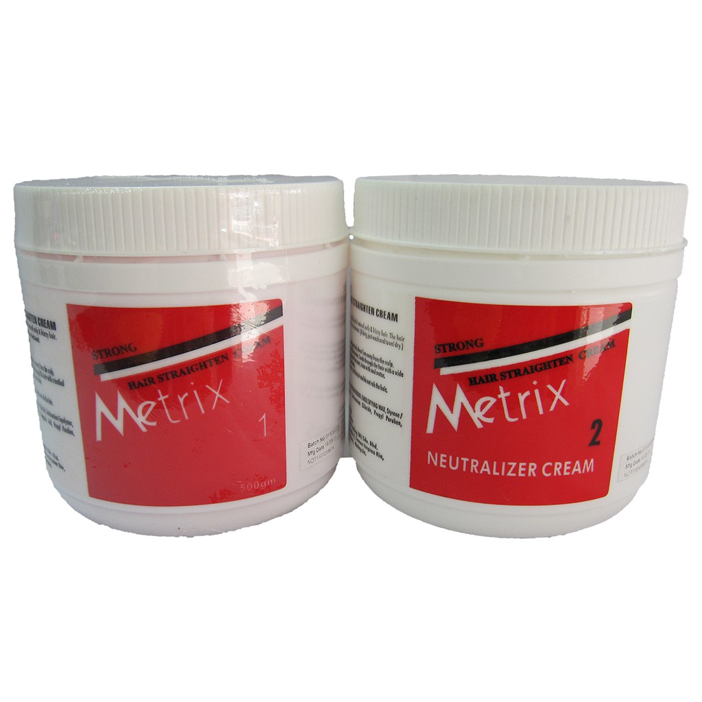 Metrix Hair Strong Straightening Cream/Neutralizer Cream (1L pack ...
