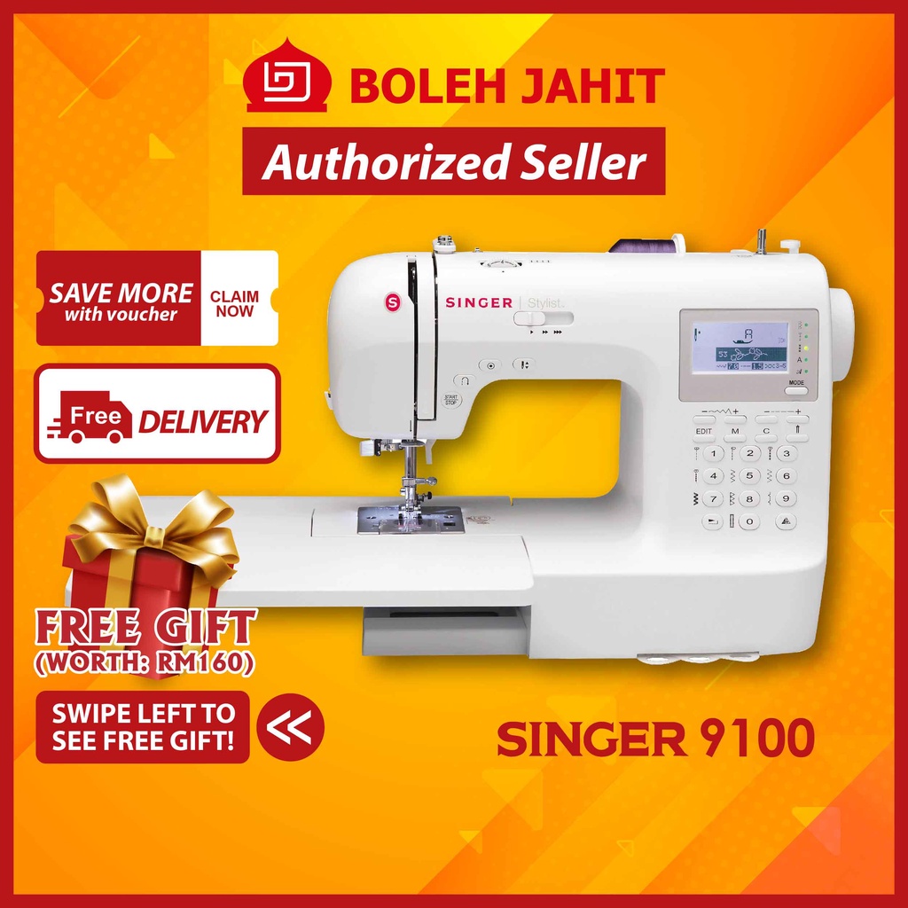 Singer 9100 Computerised Sewing Machine | Shopee Malaysia