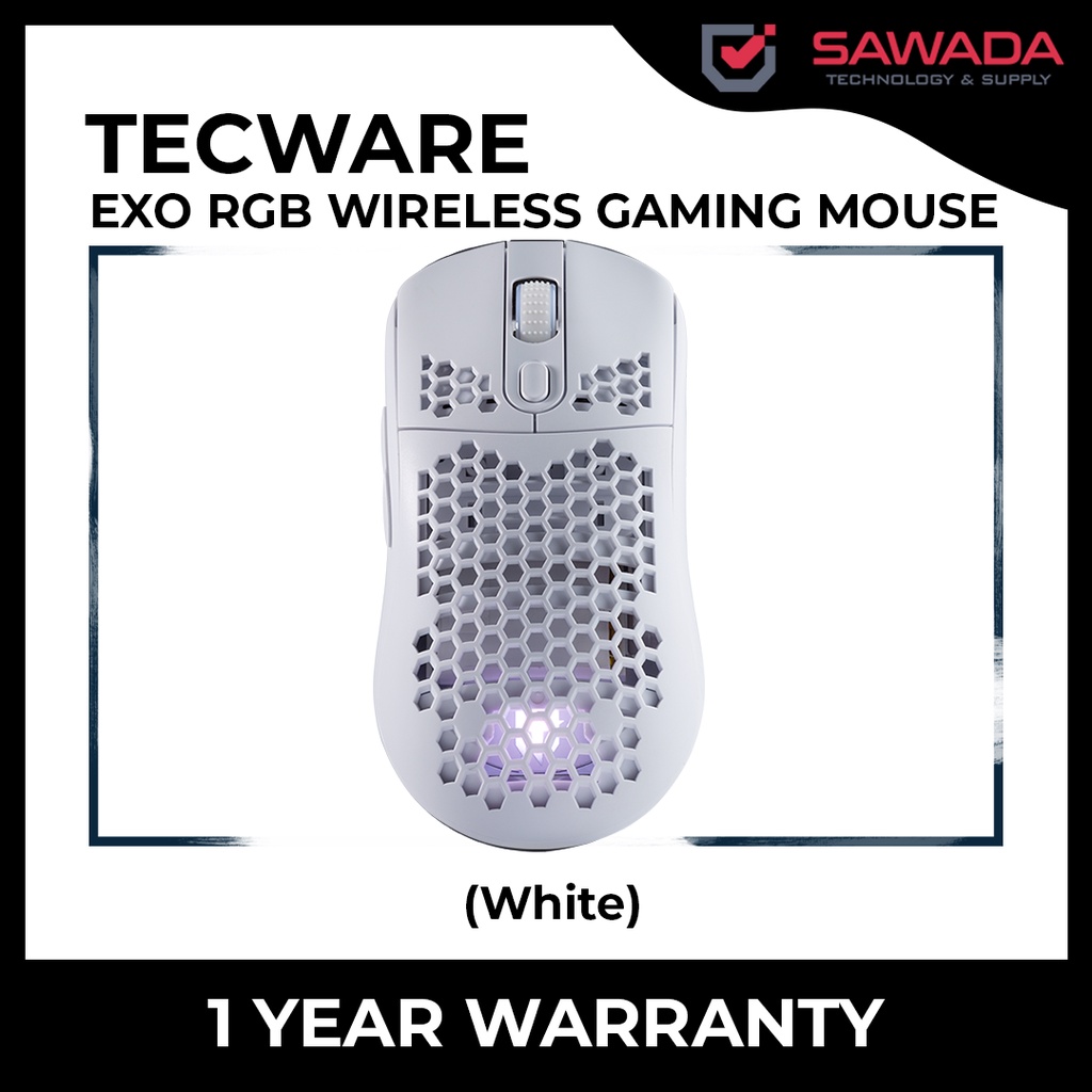 Tecware Exo Rgb Wireless Gaming Mouse White Shopee Malaysia