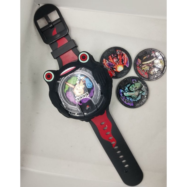 Bandai - Yo-Kai Watch - DX Dark Yokai Watch + Dark Yokai Medals ...