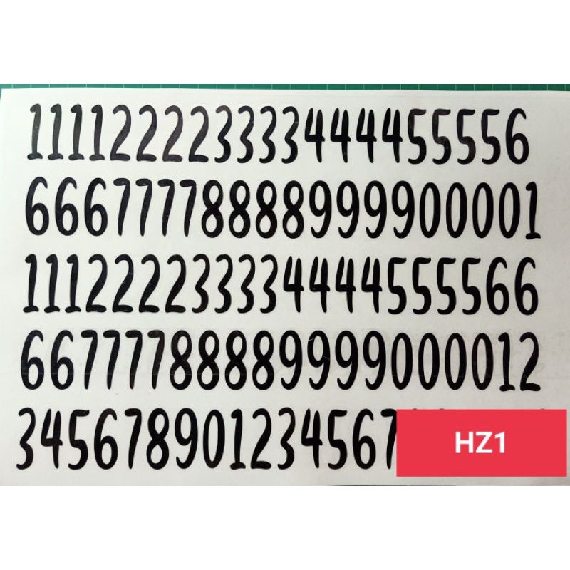 STIKER NOMBOR UNTUK BELON | Shopee Malaysia