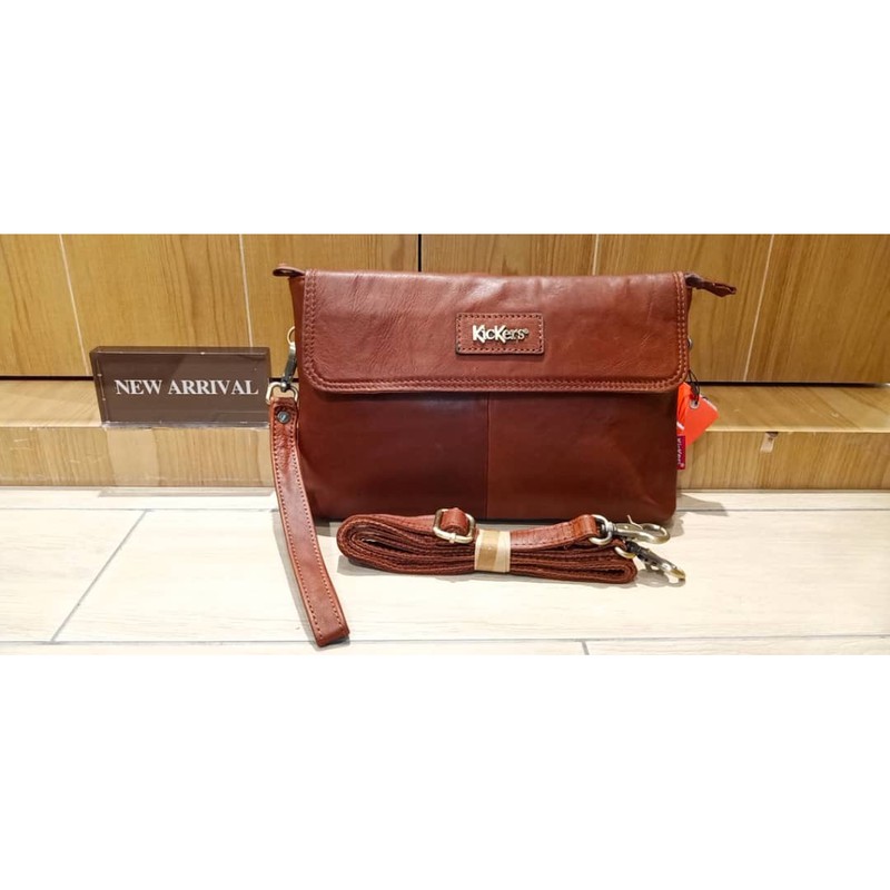 Kickers Leather 2 in 1 Bag ( Sling / Clutch ) | Shopee Malaysia