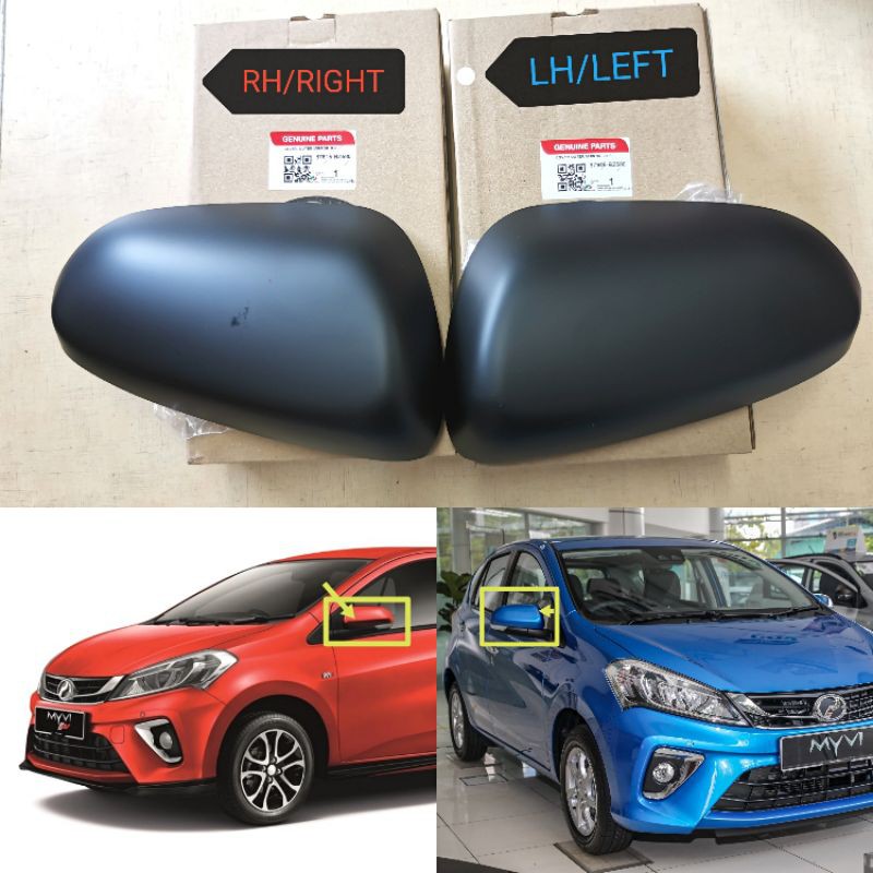 ORIGINAL PERODUA MYVI NEW 2017-2022 DOOR SIDE MIRROR COVER RH/LH ...