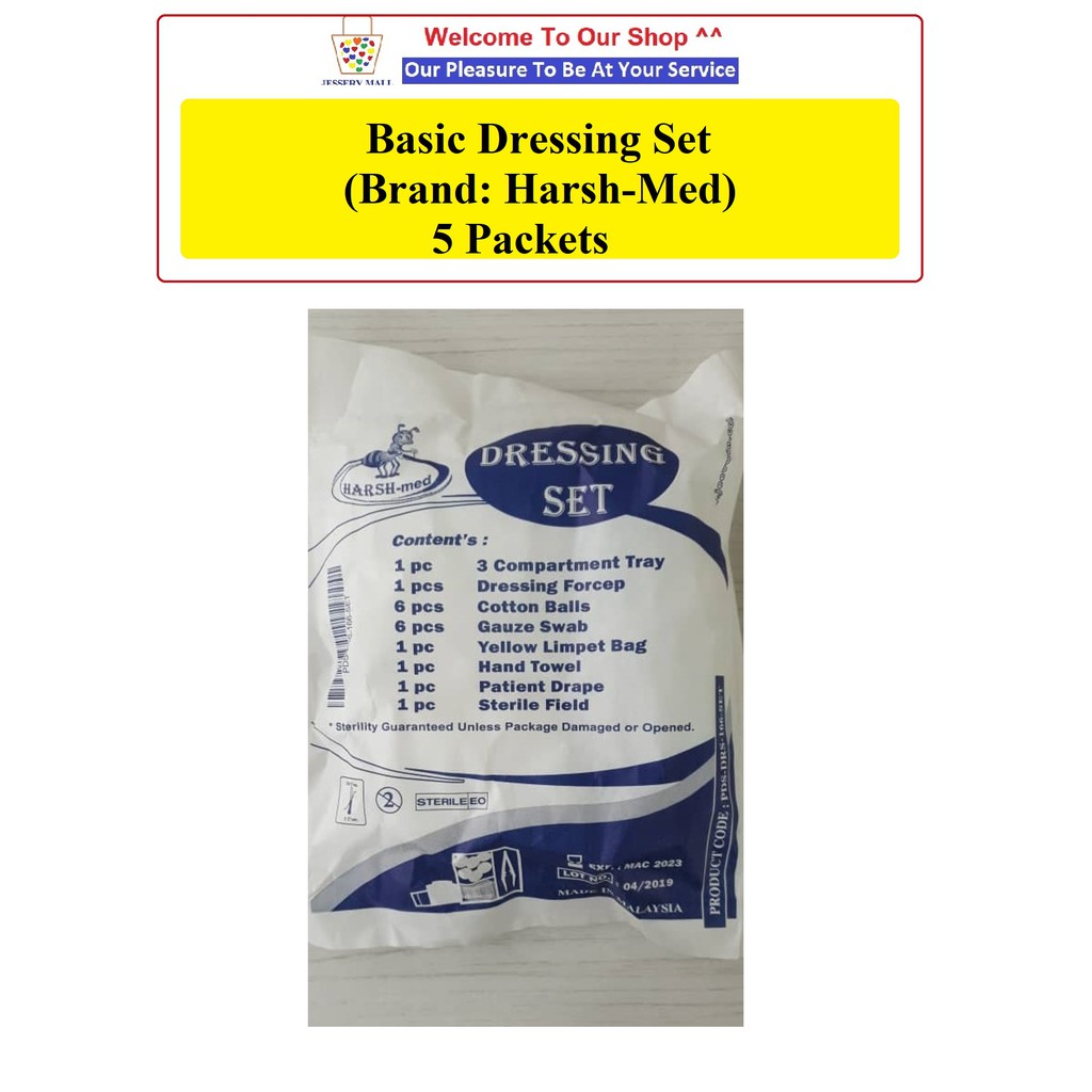 Basic Dressing Set - Brand: Harsh-Med (5'S / Packet) | Shopee Malaysia