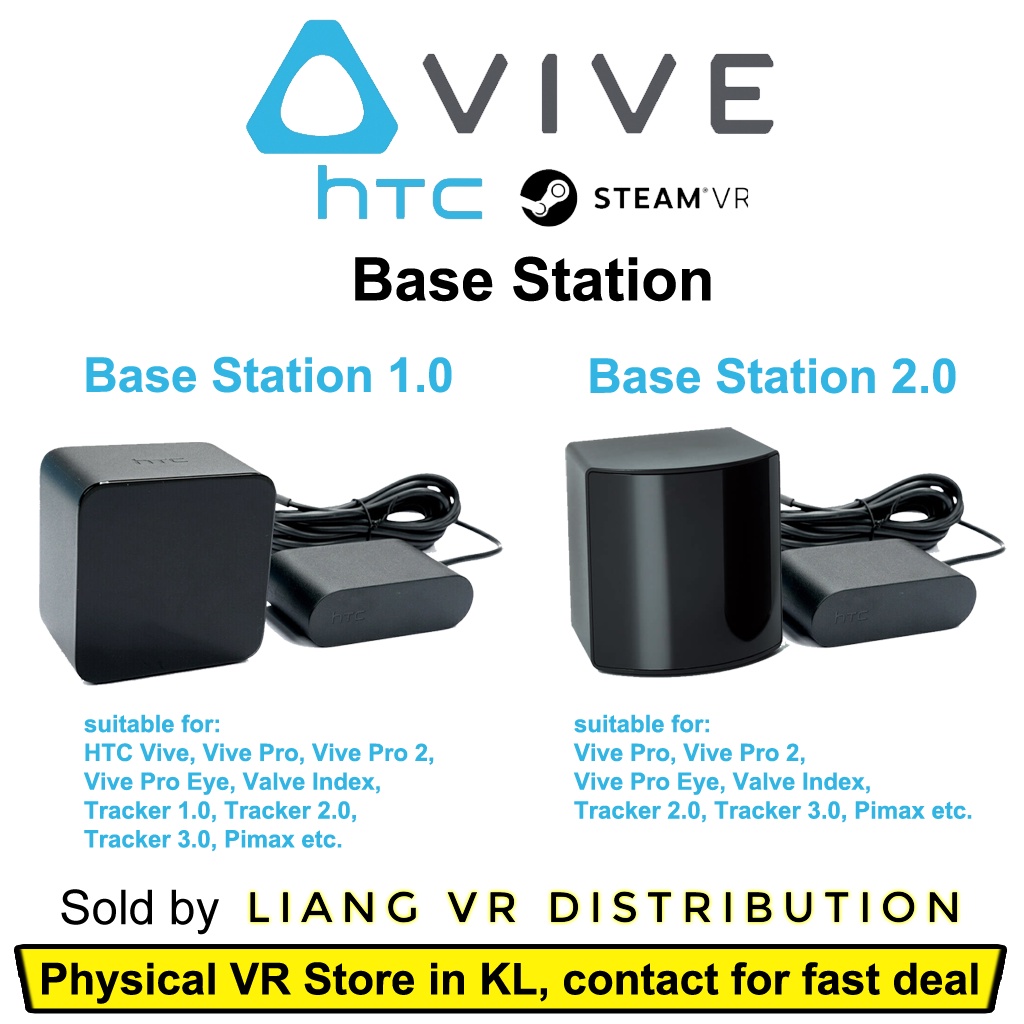 HTC Vive Base Station | SteamVR Lighthouse Base Station | Shopee Malaysia