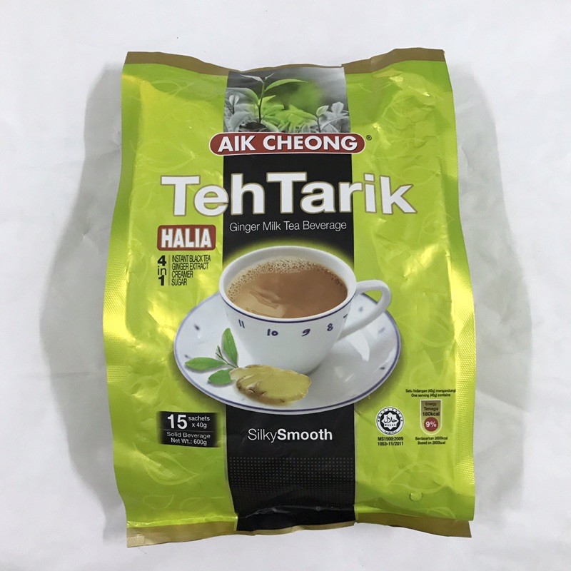 Aik Cheong 4 in 1 Instant Teh Tarik Halia Ginger Milk Tea Silky Smooth ...