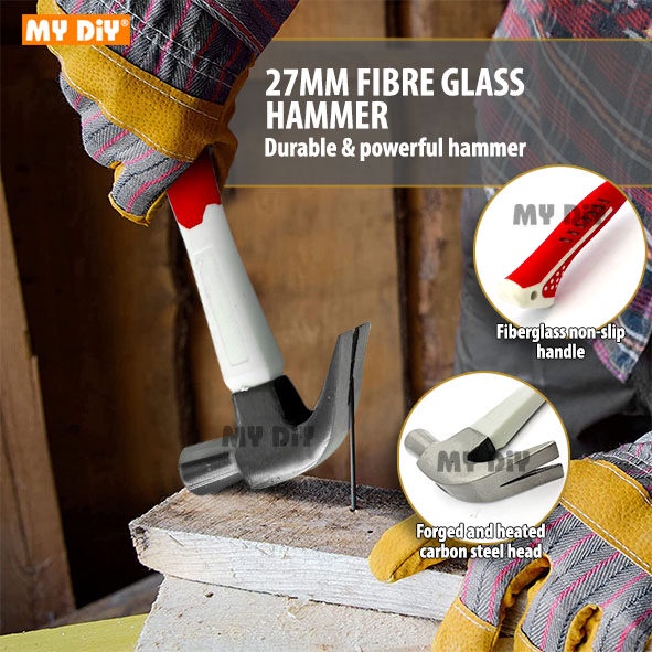 MYDIYSDNBHD - 27MM FIBRE GLASS CLAW HAMMER TUKUL BESI TUKUL KUKU ...