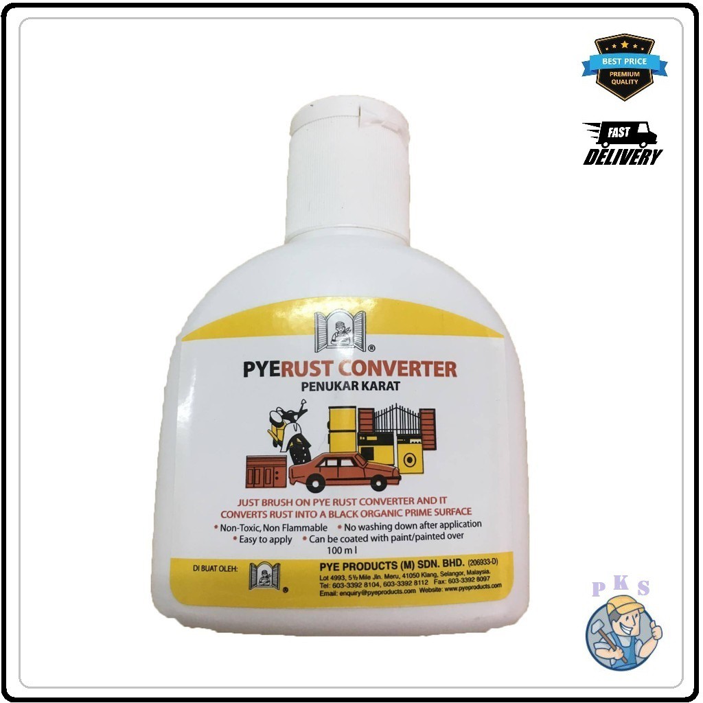 PYE Rust Converter - Synthetic Rust Stabilizer 100ml (Penukar Karat ...