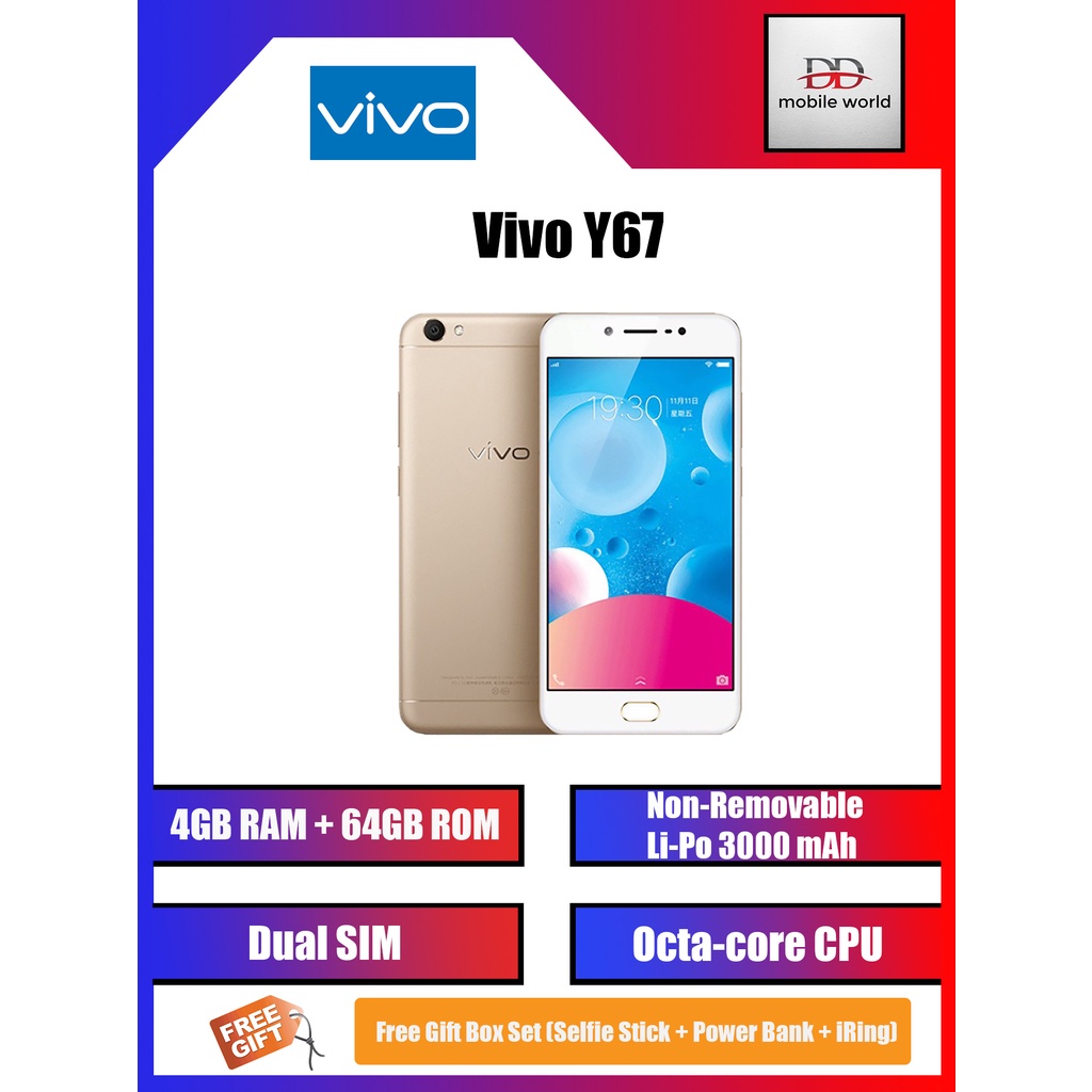 (OCTOBER PROMO) Vivo Y67 (4/64) with 5.5 IPS LCD Screen / 4G (Original ...