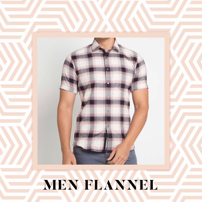 ( SHOPEE LIVE LOCK ) FLANNEL SHORTSLEEVE | Shopee Malaysia
