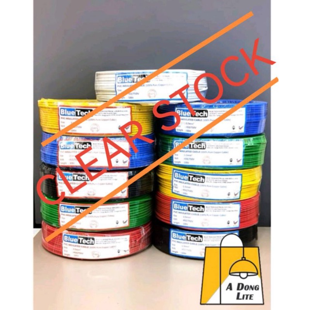 BTE Blue Tech Cable [SIRIM Approved] 1.5mm 2.5mm kabel wayar Black ...