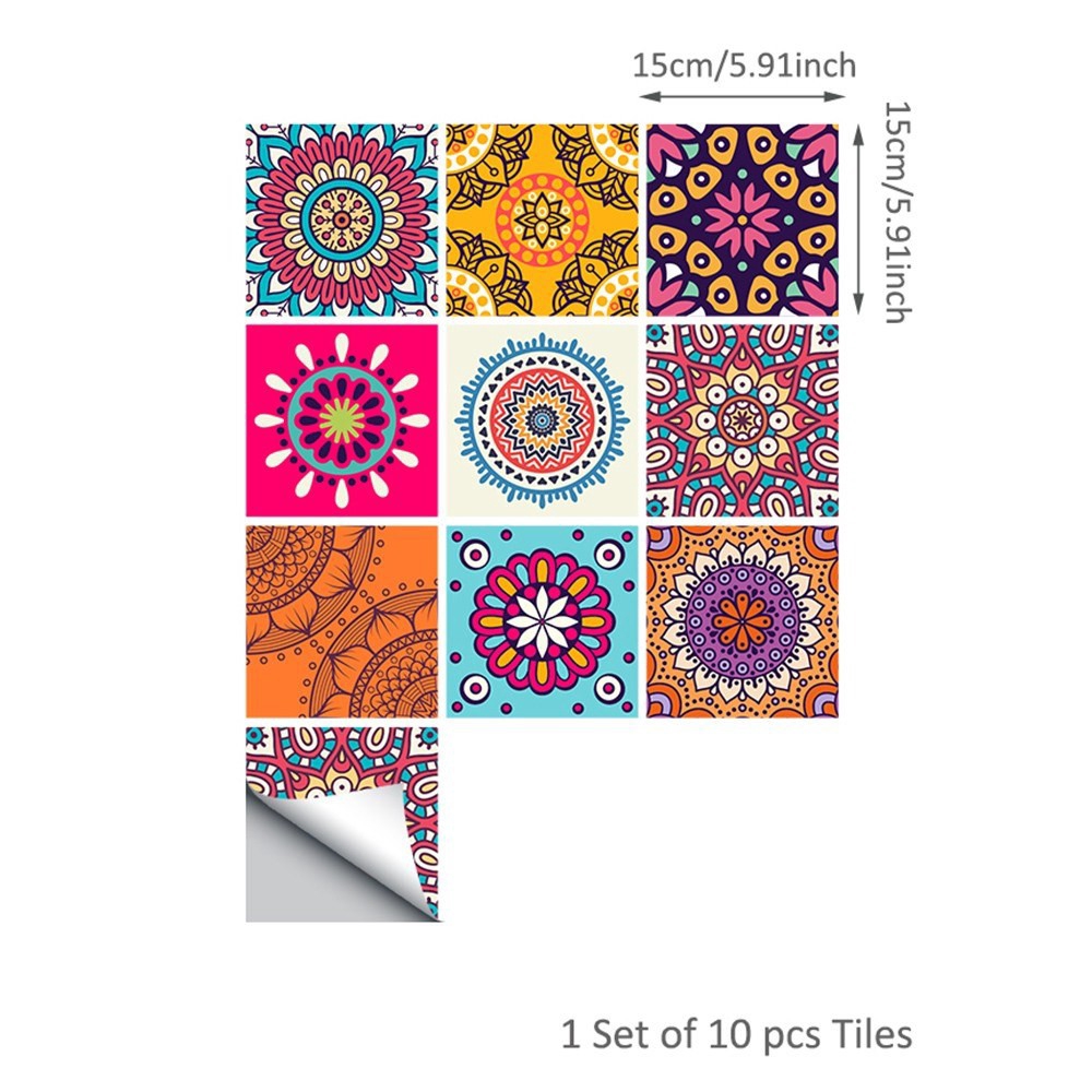 Pelekat Stiker Dinding Dapur - Self Adhesive Kitchen Tile Sticker (10 ...