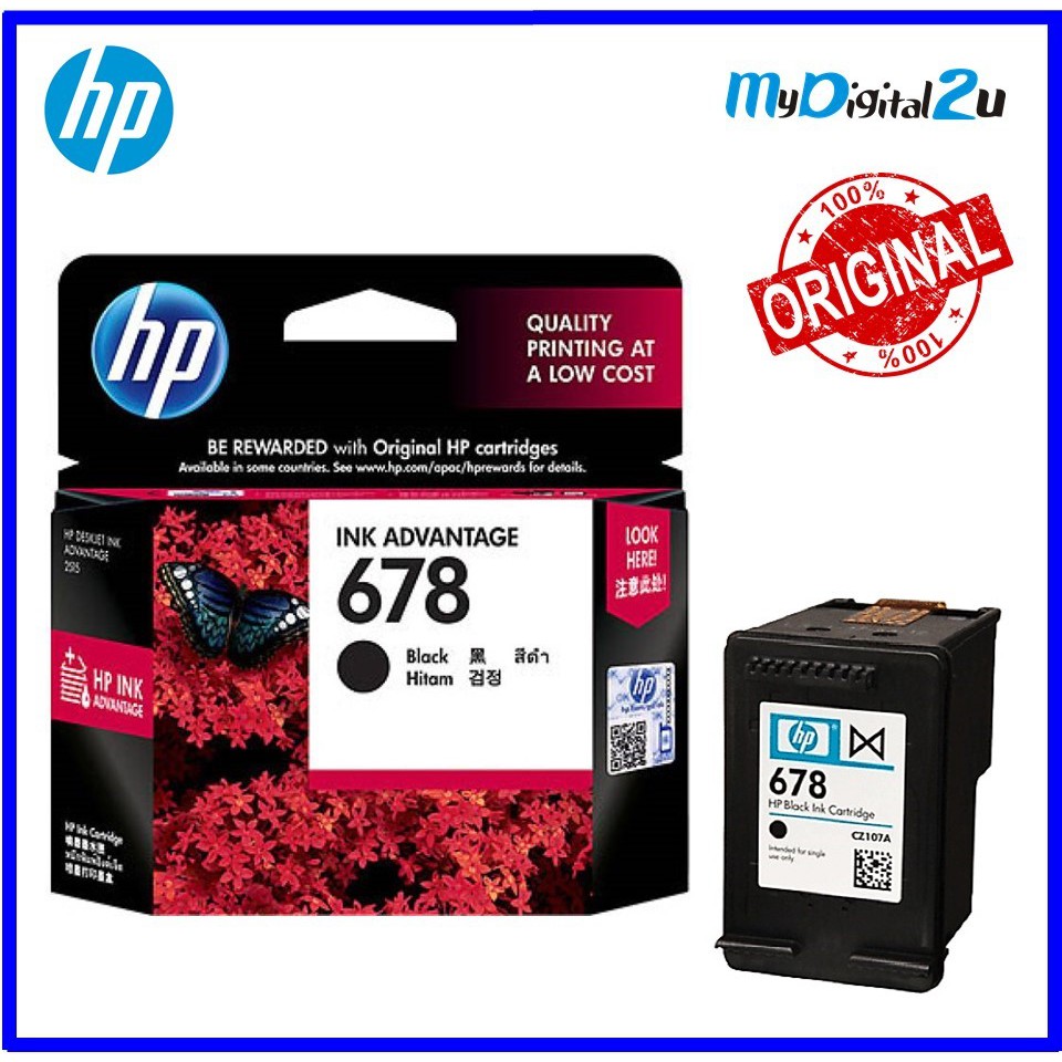HP 678 Black/ 678 Color/ 678 Combo/ 678 Twin Ink Advantage Cartridge ...