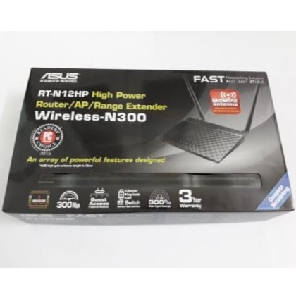 ASUS RTN12HP Wireless-N300 3 in 1 Router / AP / Range Extender | Shopee ...