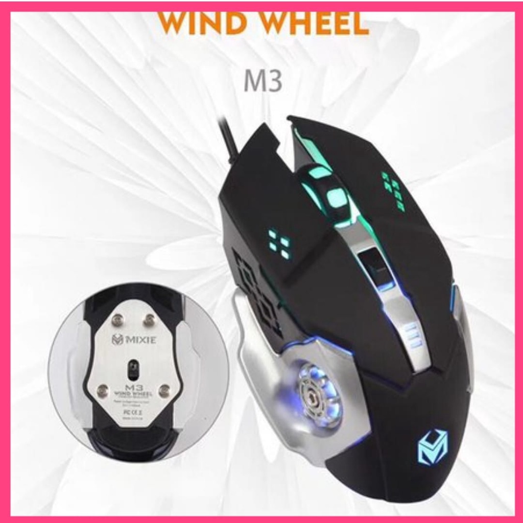 MIXIE M3 Mechanical Game Mouse Wired Mouse Adjustable Gaming | Shopee ...