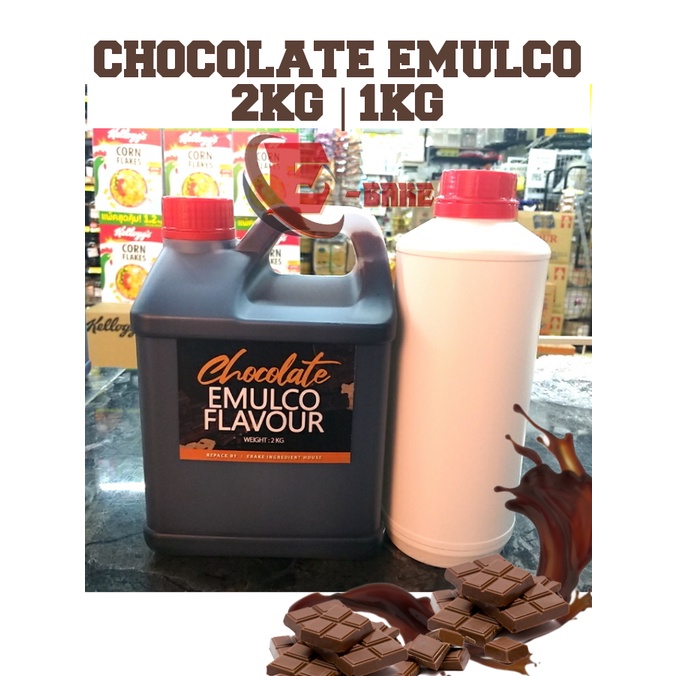 CHOCOLATE EMULCO 2KG | 1KG | PERASA CHOCOLATE BERWARNA 1KG | 2KG HALAL ...