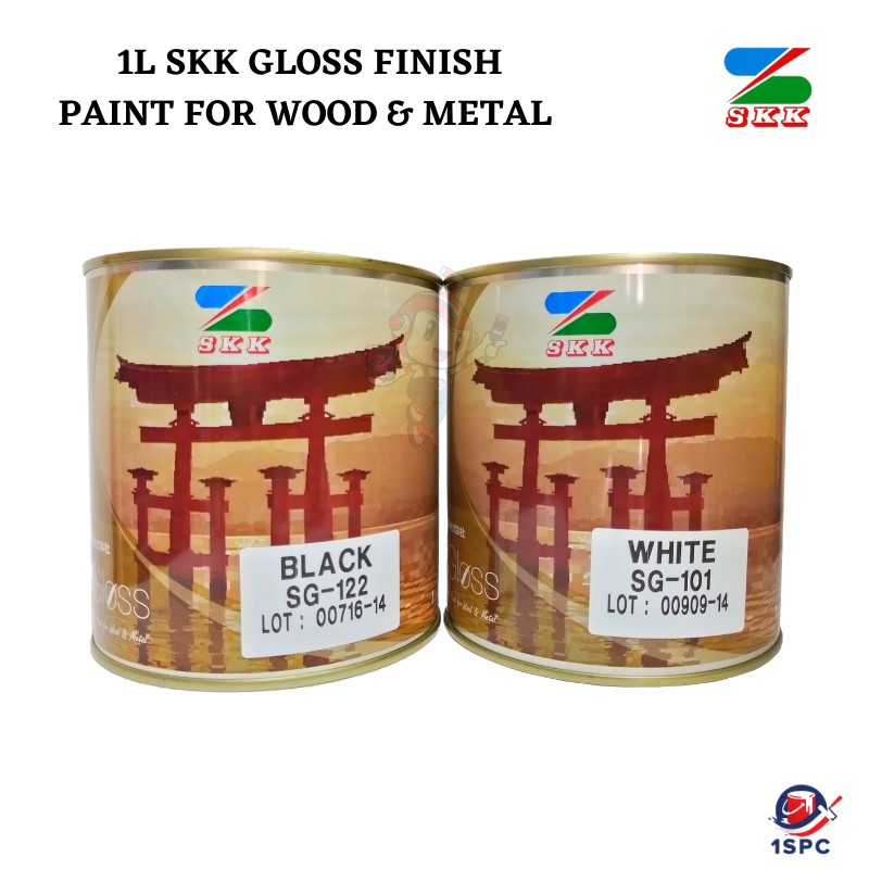 [ Ready Stock ] 1L Skk Premium Sk Gloss Finish Paint for Wood & Metal ...
