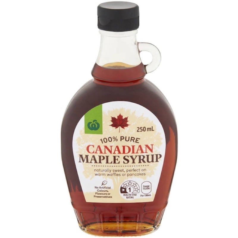 Woolworths 100% Pure Canadian Maple Syrup 250ml | Shopee Malaysia