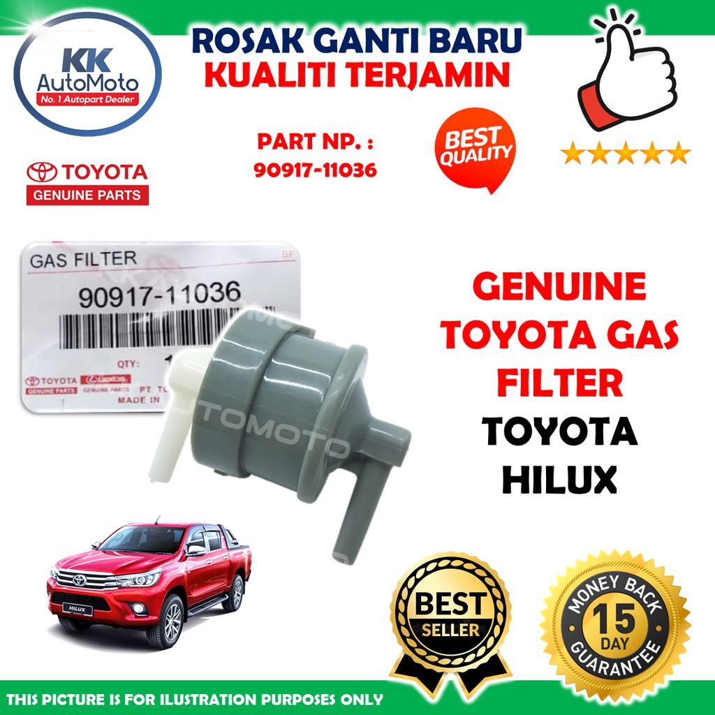 Genuine Toyota Gas Penapis Filter - Toyota Hilux - 90917-11036 | Shopee ...