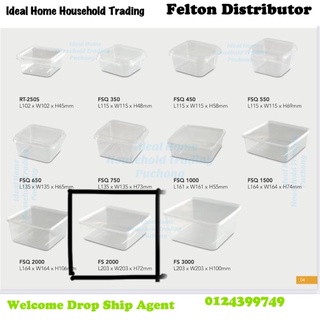 Felton Container / Tapau Box / Square Container / FSQ 1000 / FSQ 1500 ...