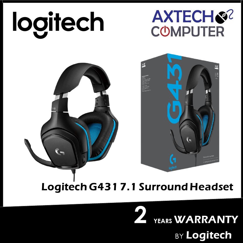 Logitech G431 7.1 Surround Sound Gaming Headset | Shopee Malaysia