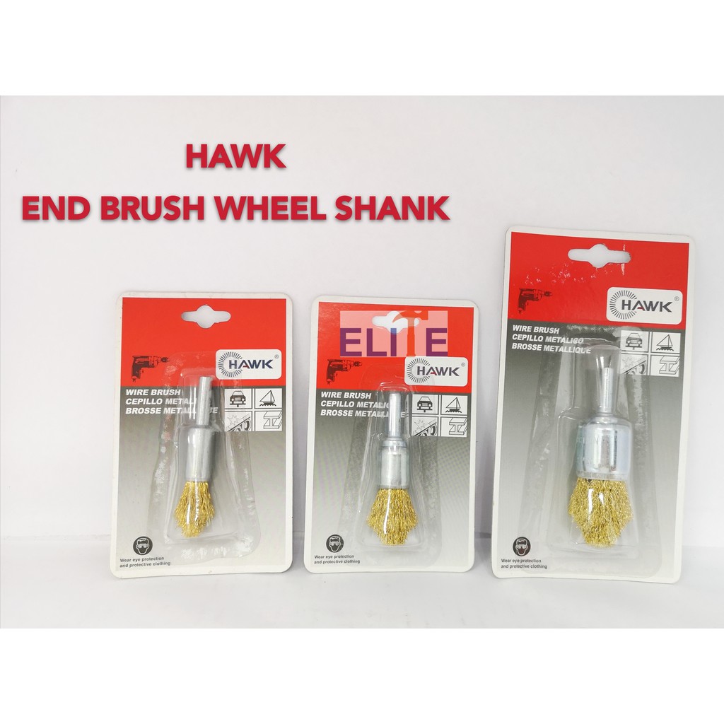 HAWK 1/4" END BRUSH WIRE SHANK (12MM, 17MM, 25MM) | Shopee Malaysia
