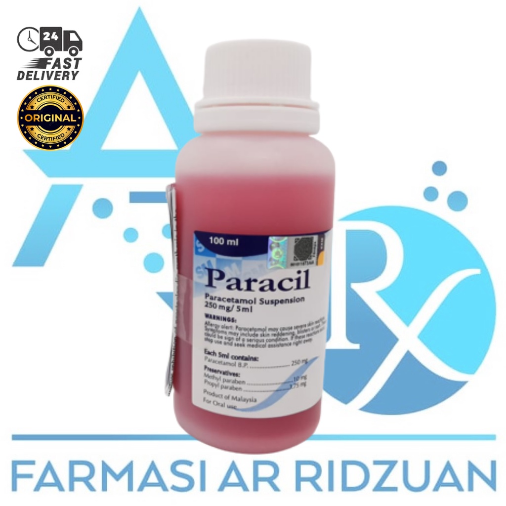 Paracil Suspension 250mg/5mL - 100mL (Exp:10/2024) | Shopee Malaysia